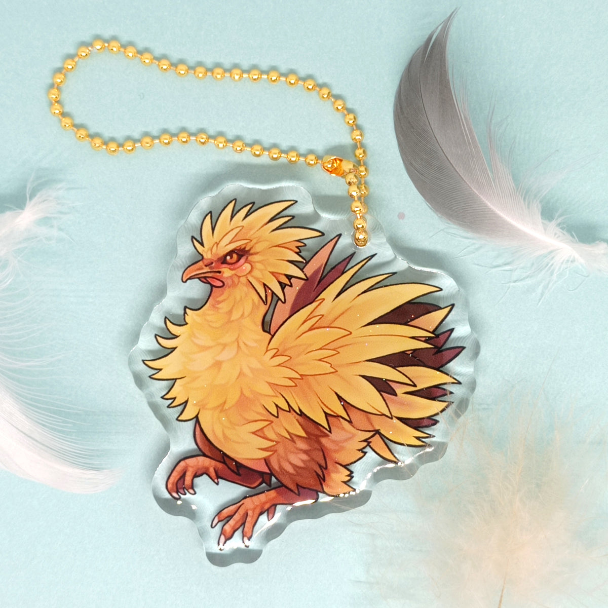 Full Set of 5 Legendary Henhouse Chicken acrylic Charm – Sushiartstudio